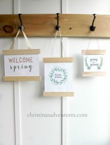 DIY spring sign (+ free printables) - Christina Maria Blog