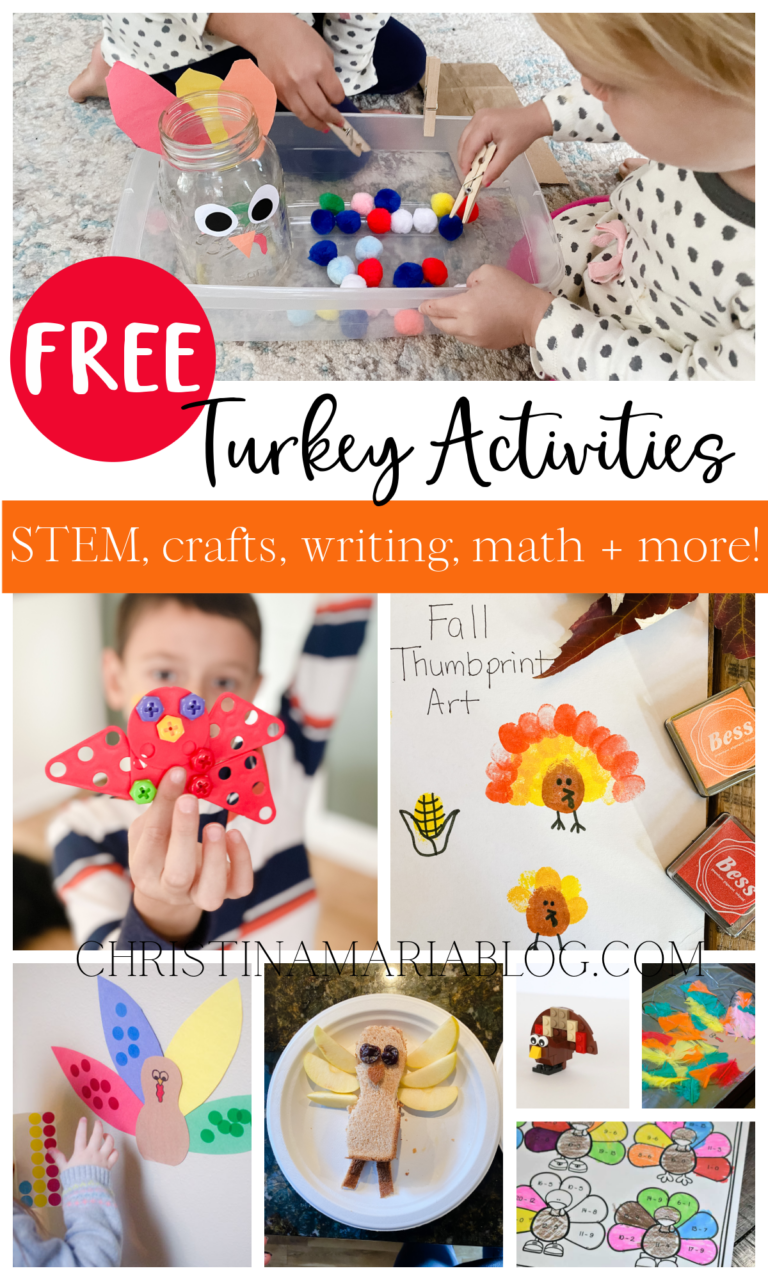 Turkey Activities for Kids - Christina Maria Blog