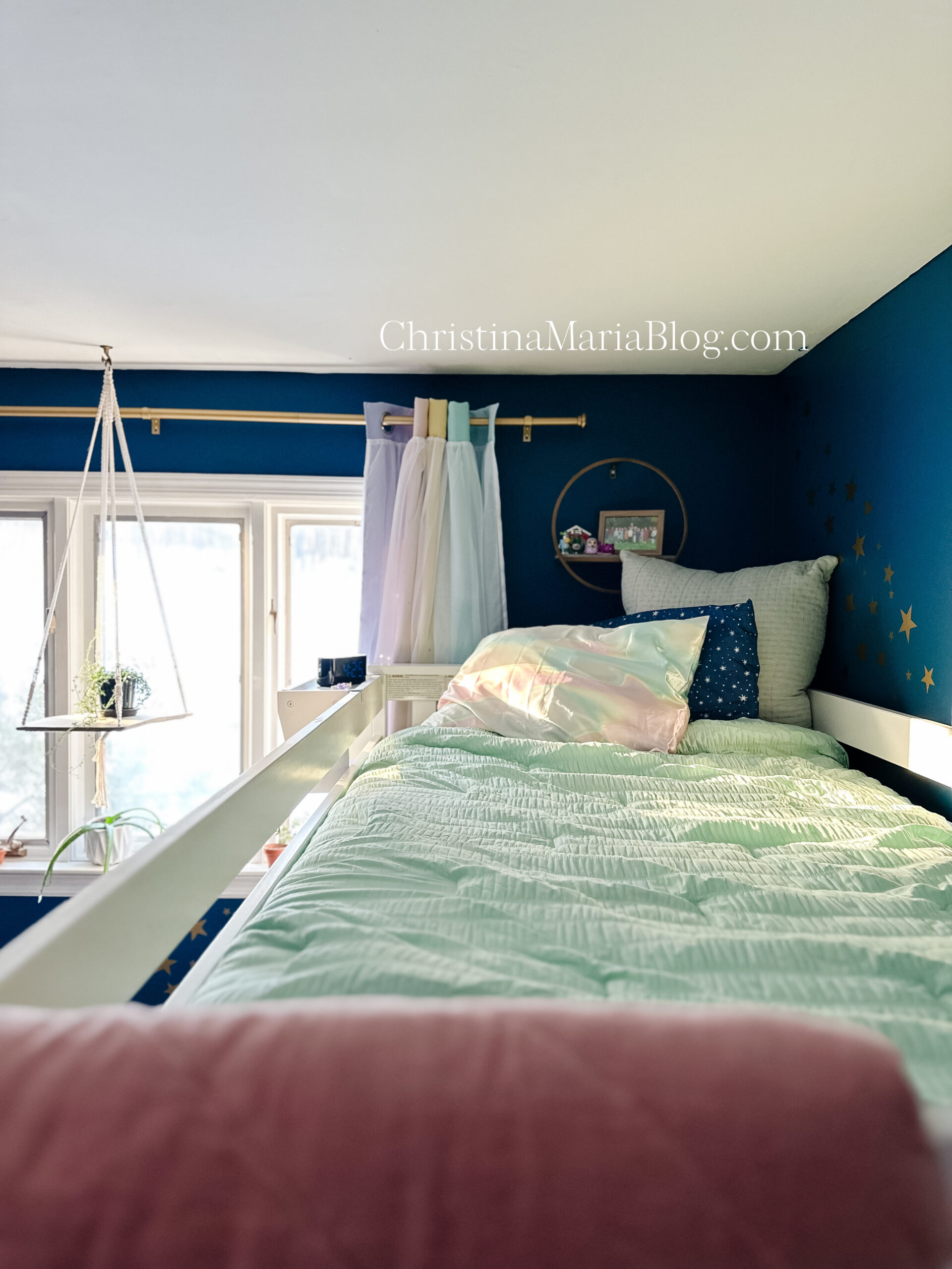 Kids bedroom with bunk beds - Christina Maria Blog